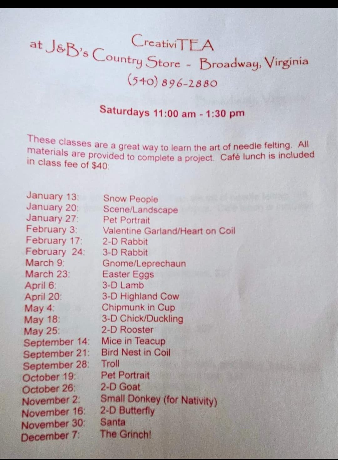 Wingin’ It Woolies and Weavings Needle Felting Class - 3-D Highland Cow ...